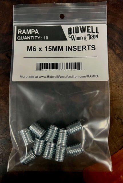 M6 RAMPA Inserts – Bidwell Wood & Iron